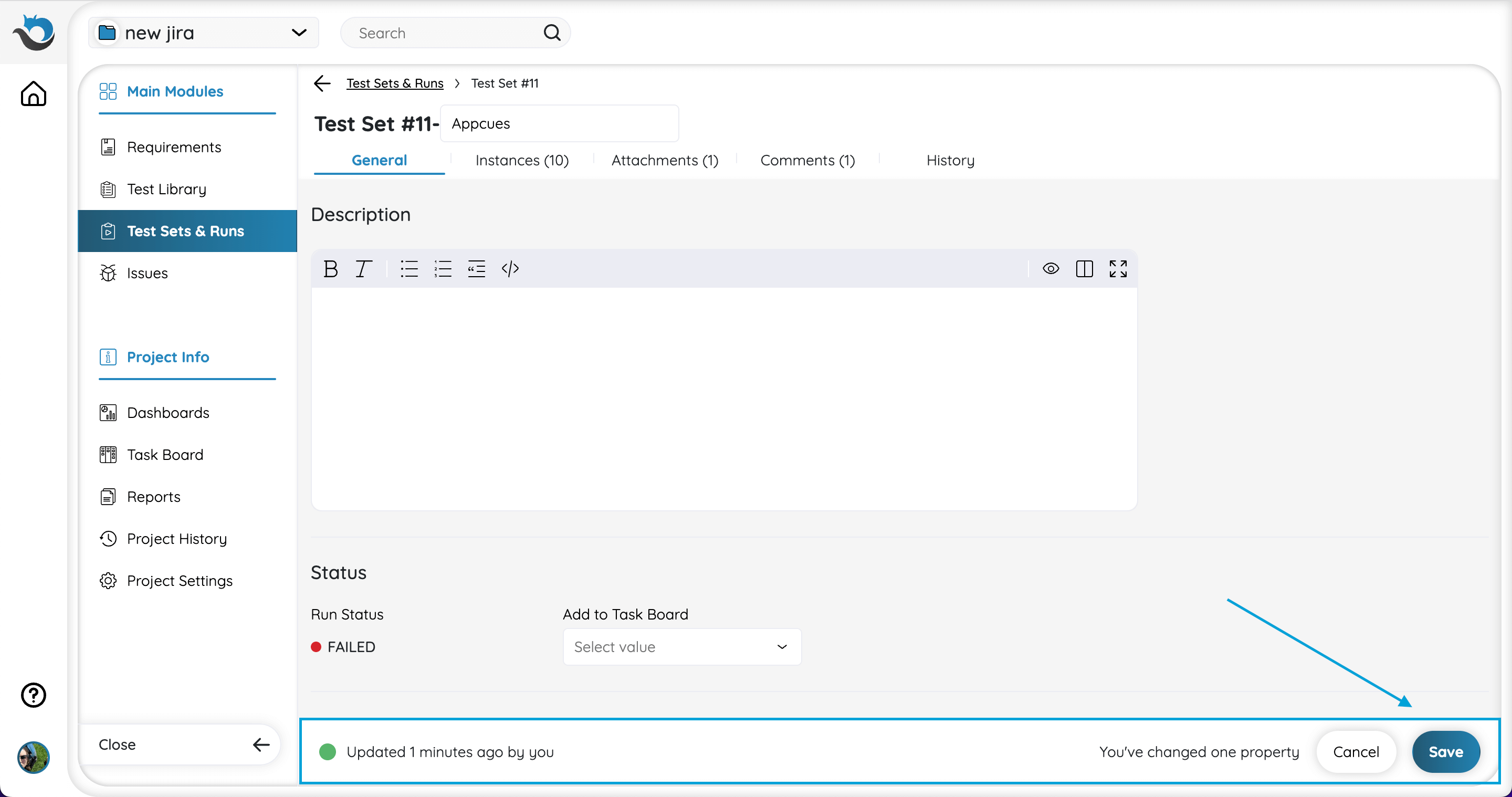 Test Sets & Runs | PractiTest